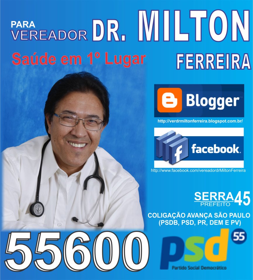Vereador Dr Milton Ferreira: 19 de jul. de 2012
