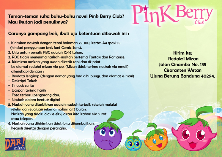 Kirim Naskah PBC (Pink Berry Club) ~ Cerita Dunia Shinta