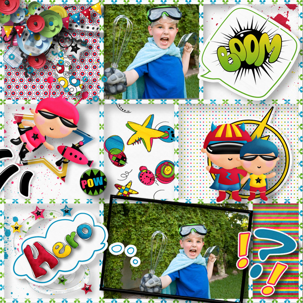 Chouk77 Designs: I'm a super hero ! + freebie