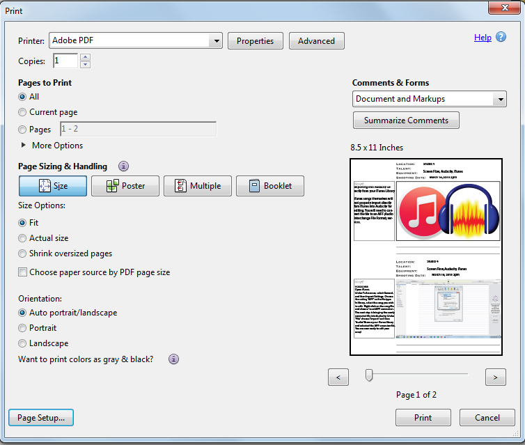 Student Multimedia Design Center: Helping Users Re-size PDFs on Windows
