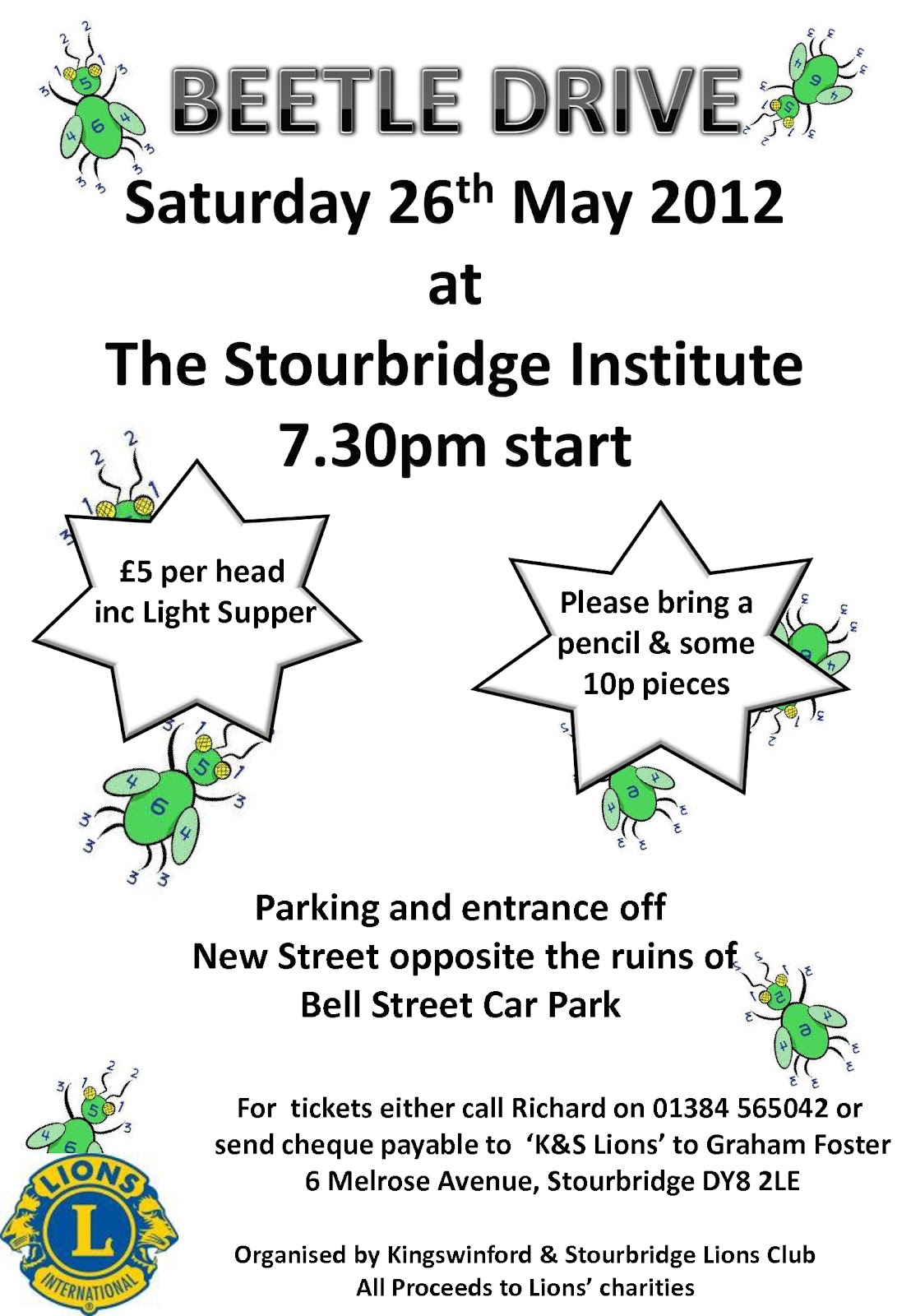 Kingswinford & Stourbridge Lions Club: Beetle Drive