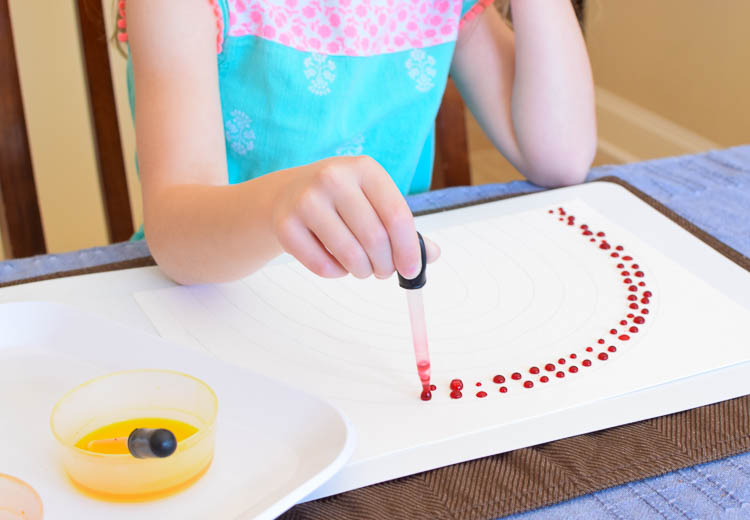 Eye Dropper Rainbow Craft | What Can We Do With Paper And Glue