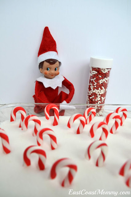 East Coast Mommy: Elf on the Shelf Magic Seeds... for a candy cane garden