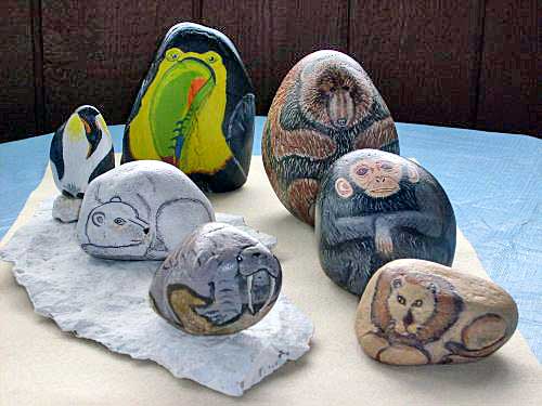 Painting Rock & Stone Animals, Nativity Sets & More: Painted Rock ...