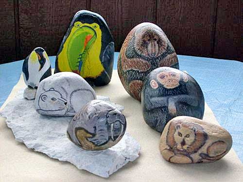 Painting Rock & Stone Animals, Nativity Sets & More: Painted Rock ...