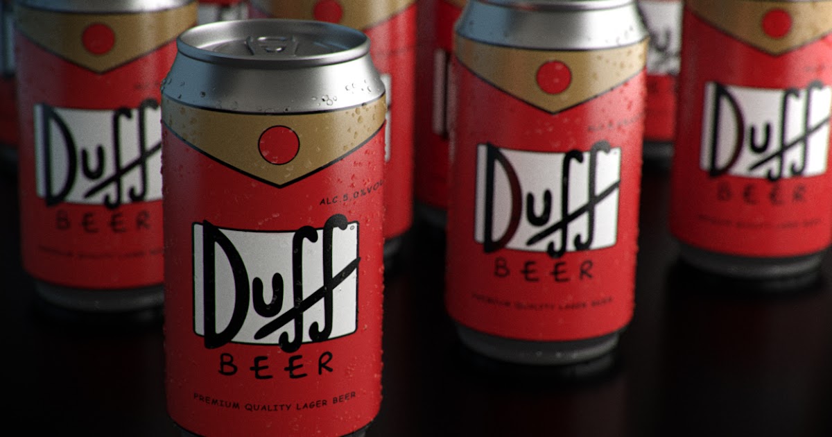 CERVEZA DUFF | Alvi JimGo, Diseño 3D en Zaragoza