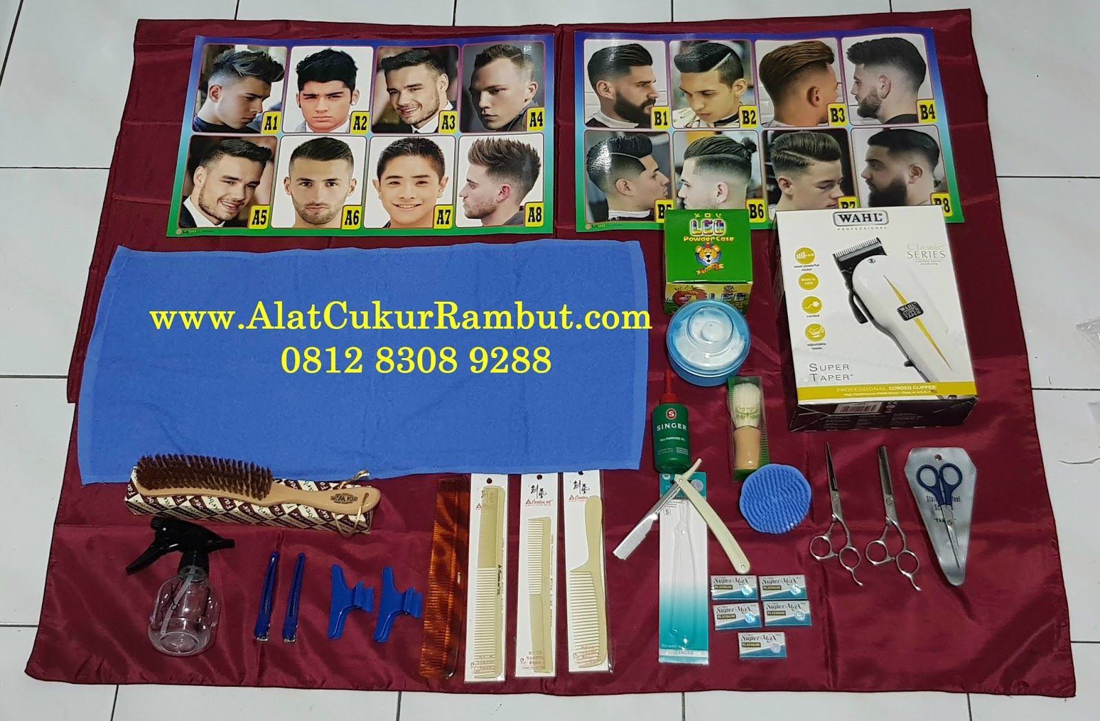 Menjual Paket untuk usaha pangkas rambut | Jual alat dan mesin cukur ...