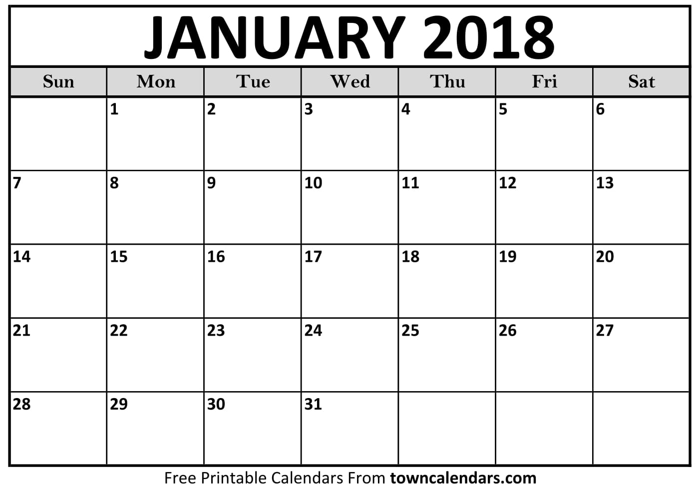 January 2018 calendars | calendars - kalendar - Calendario