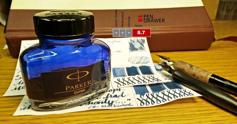 Ink Review: Blue/Black Quink by Parker Pen Co. | 18 PEN DRAWER