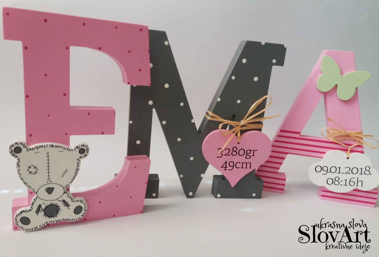 Slova za slatki sto : SlovArt - Ukrasna slova | Ramovi | Satovi | Zidne ...