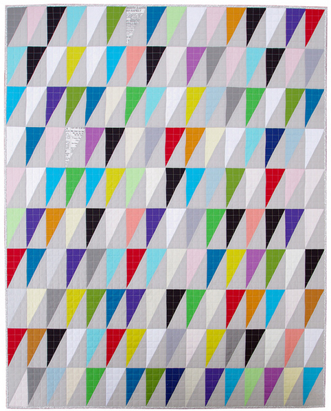 Red Pepper Quilts: A Finished Half Rectangle Quilt