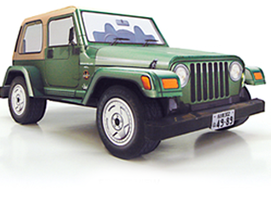 Jeep Paper Model - by SH Ilustration Studio ~ PAPERCRAFT DO NERD