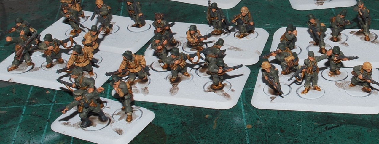 MiniKingdom: Flames of War, Open Fire painting progress.