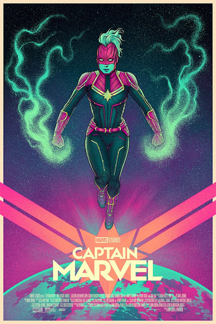 Images: Mondo Releases Two New Captain Marvel Posters By Jen Bartel