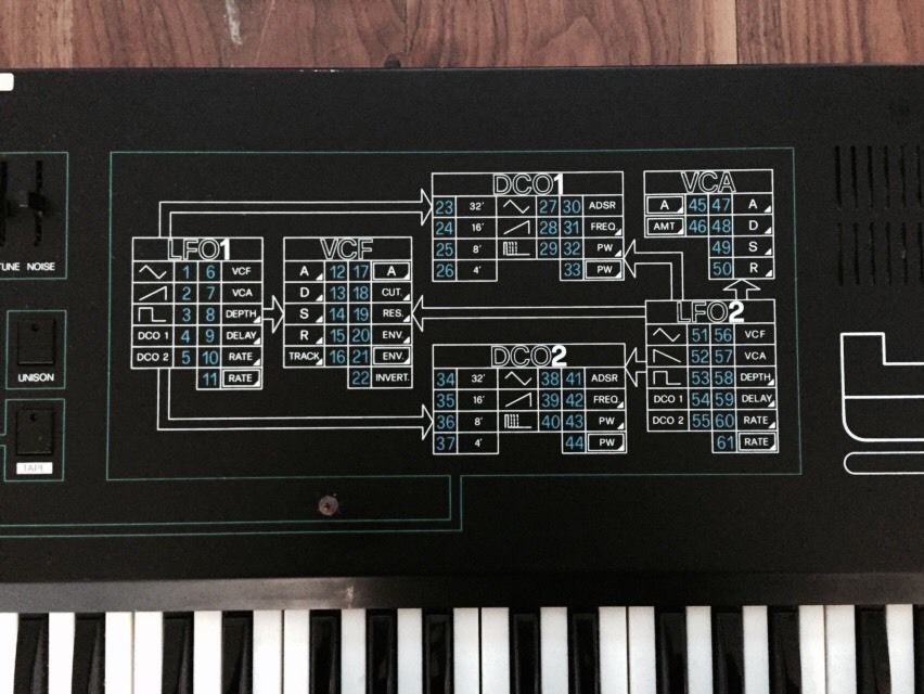 MATRIXSYNTH: Vintage Crumar Bit One Analog Polyphonic Synthesizer