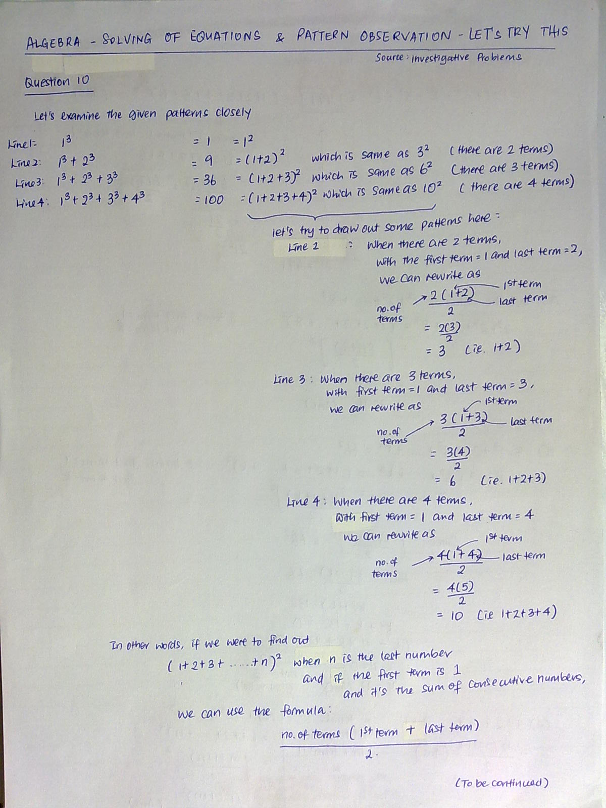 2011 S1-02 Maths Blog: Problem Solving Processes and Heuristics