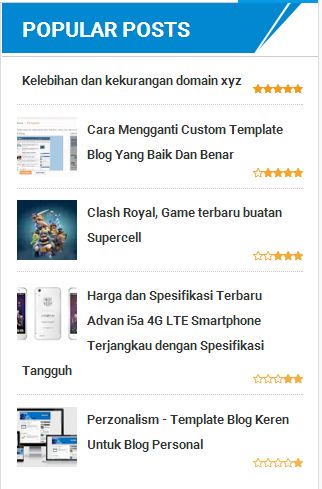Cara Membuat Widget Popular Posts Blogger Dengan Efek Rating Bintang ...