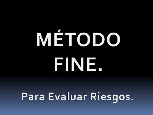 Qué es el método de evaluación W. Fine - Seguridad y Salud Ocupacional