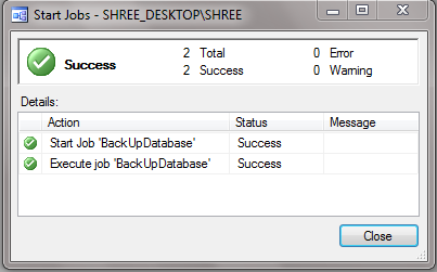 KishoR NaiK: MS-SQL - Create Job in Sql Server 2008