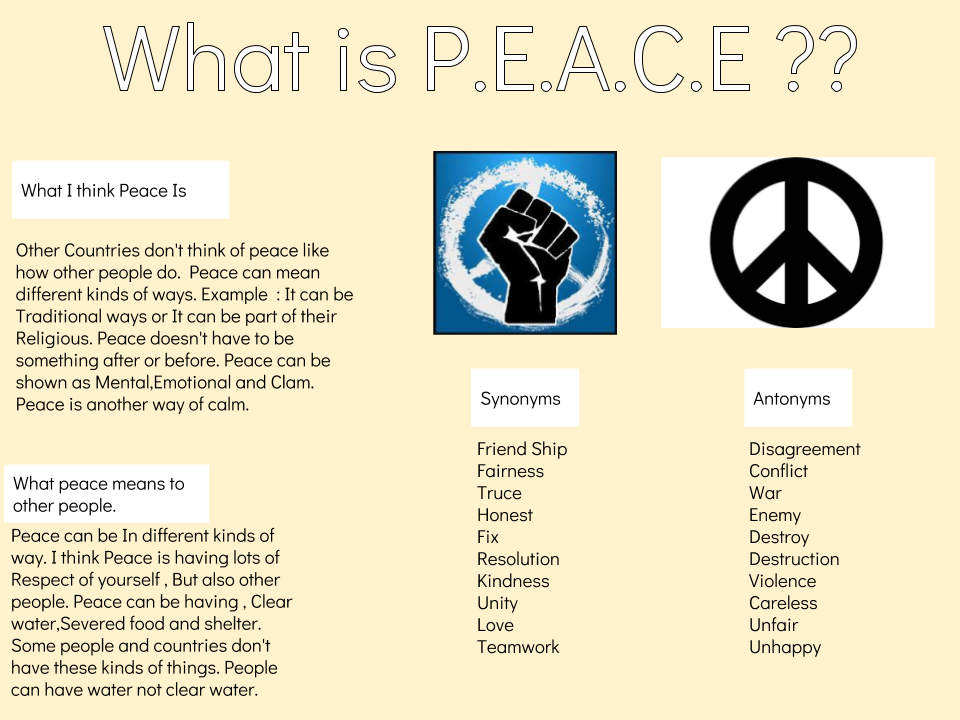 Kaitlyn @ Panmure Bridge: Peace / What is peace?
