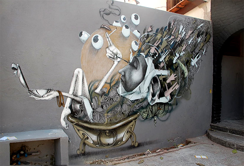 Arte y creatividad: Street Art de Claudio Ethos