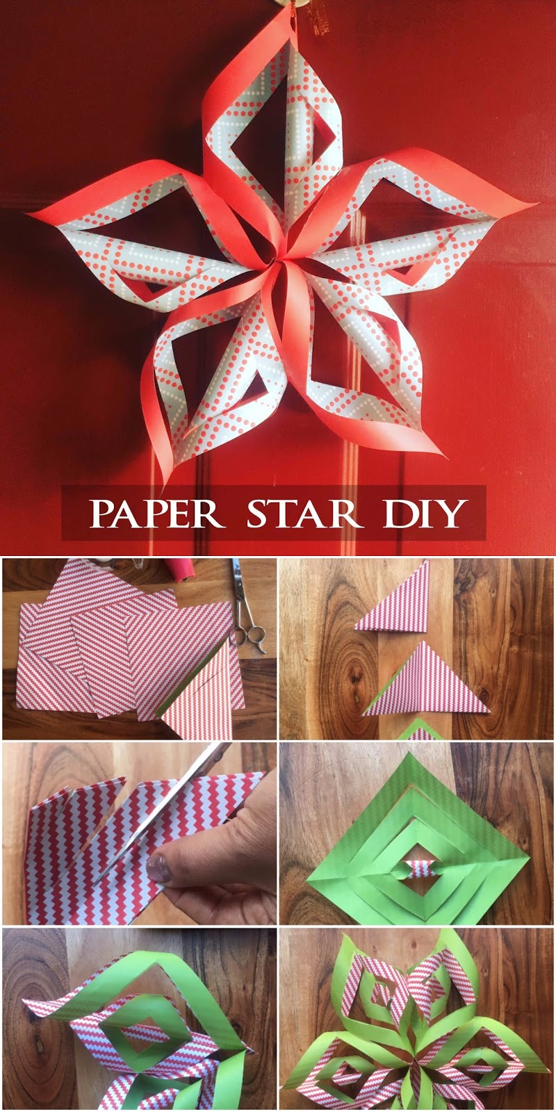 Christmas Paper Star DIY and a giveaway! | Handmade PaPer FloweRs by ...