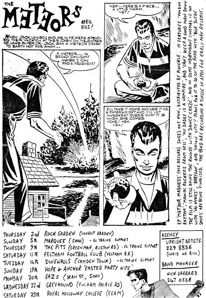 The Meteors - Gigs 1980 - 1985.: The Meteors - Gigs 1981