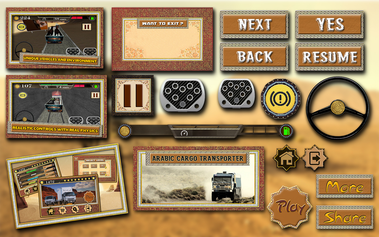 SanwalAf (Game UI and GUI Designer): Mobile Game UI Designs