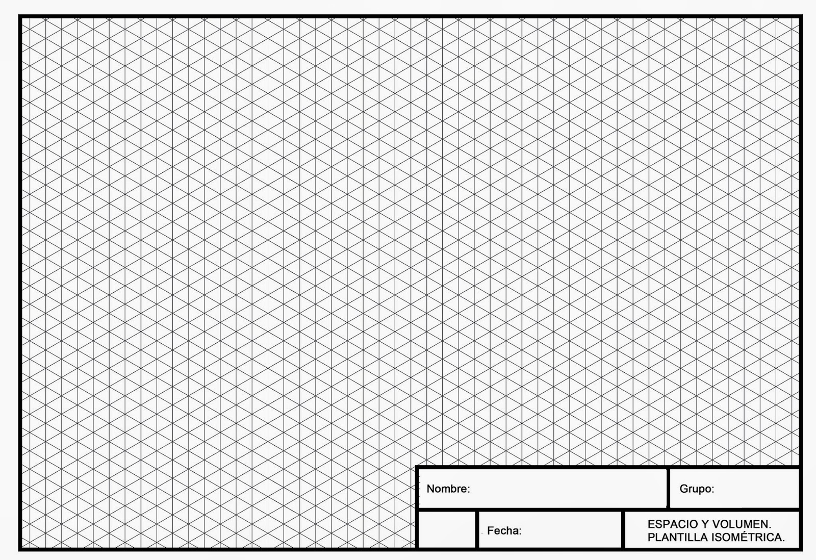 Plantilla Isométrica | La importancia de la Representación de ...