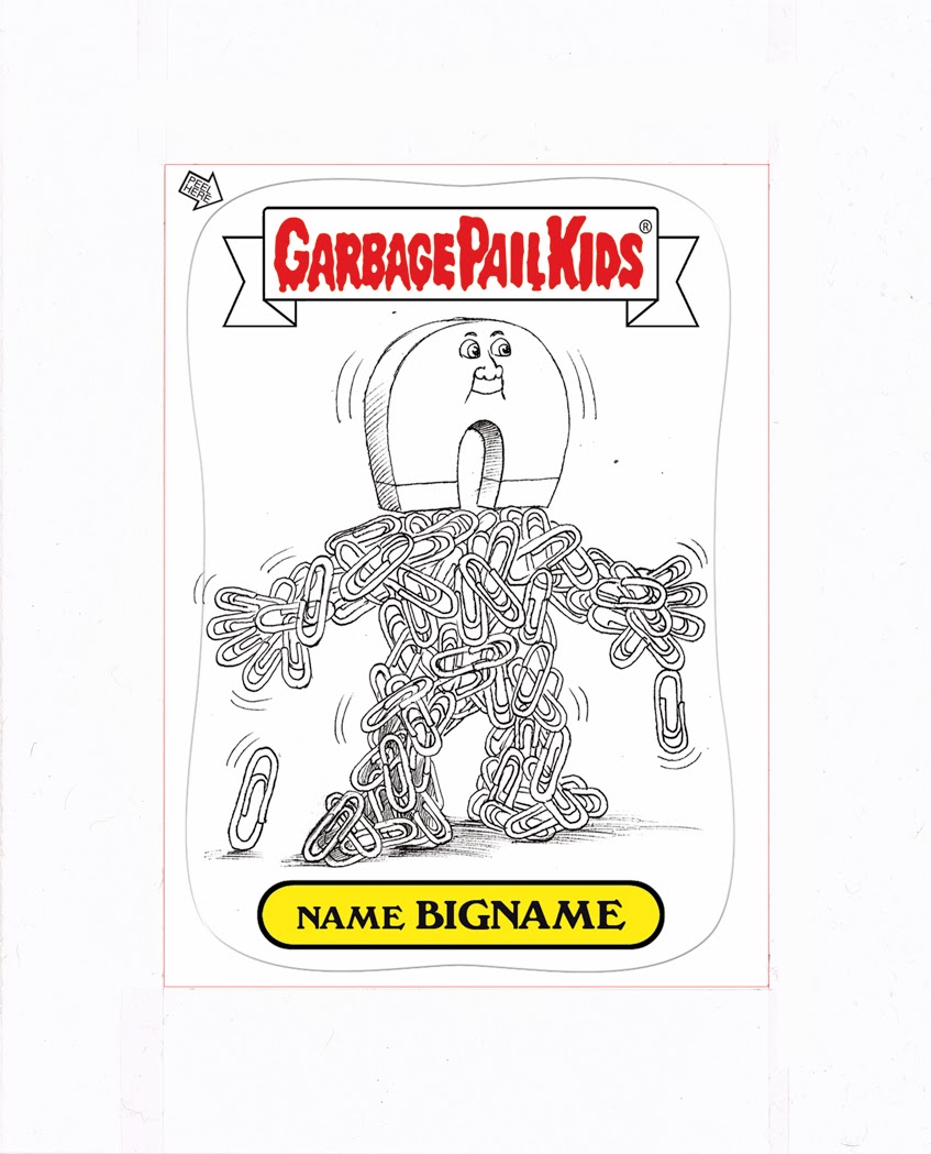 BRENT ENGSTROM'S BLOG: 2014 series 1 Garbage Pail Kids concept drawings
