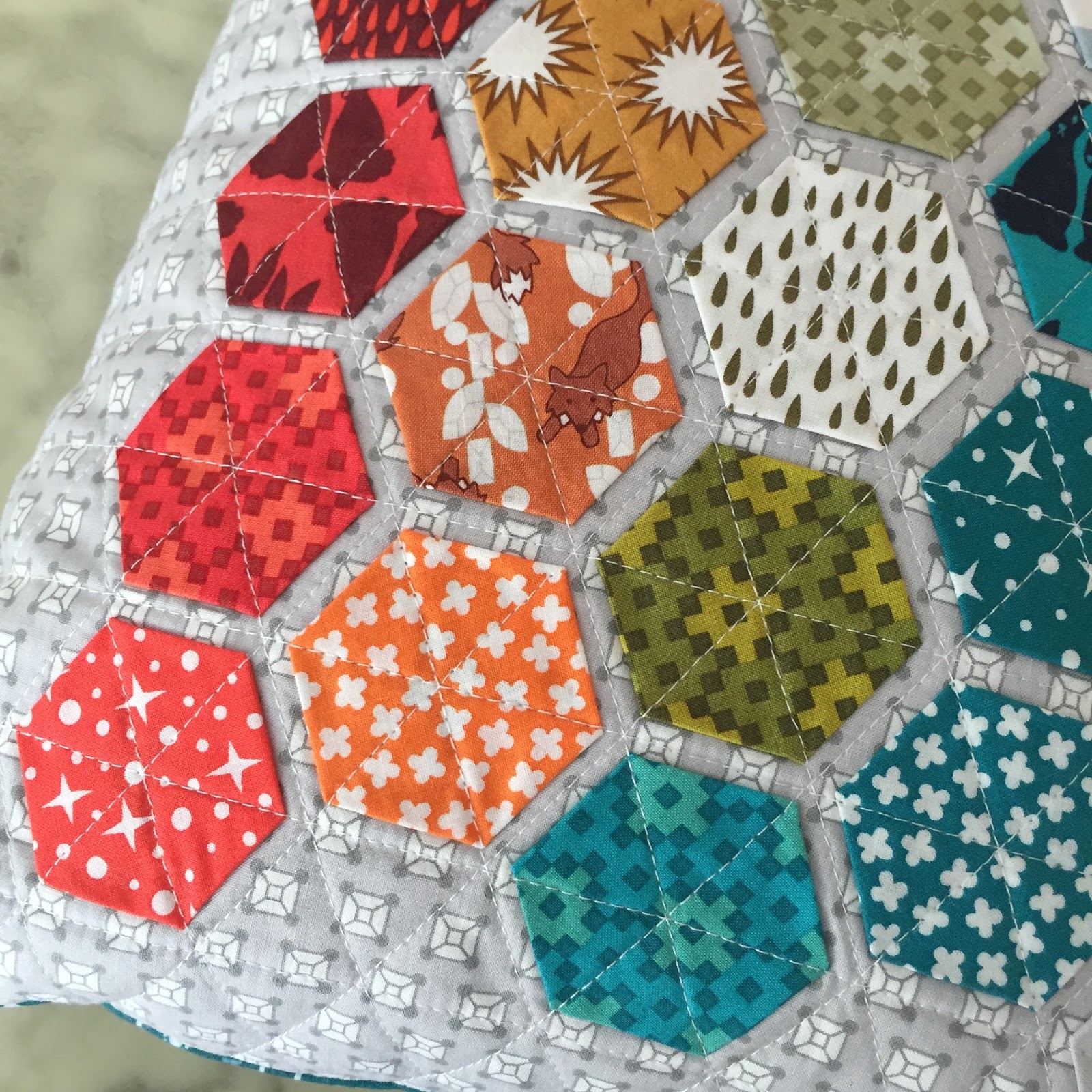 A Blue Sky Kind of Life: A rainbow of hexies