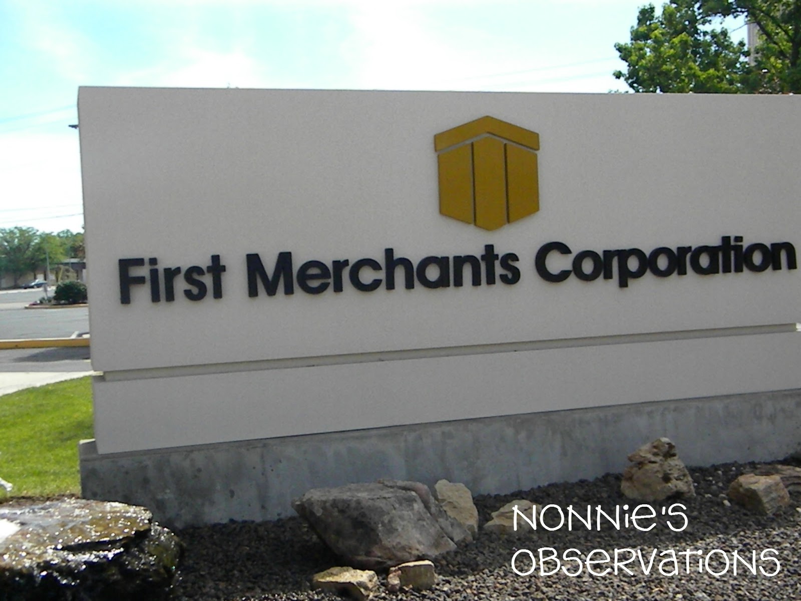 DAY 230 of NONNIE'S PHOTO A DAY: First Merchants Corporation Sign
