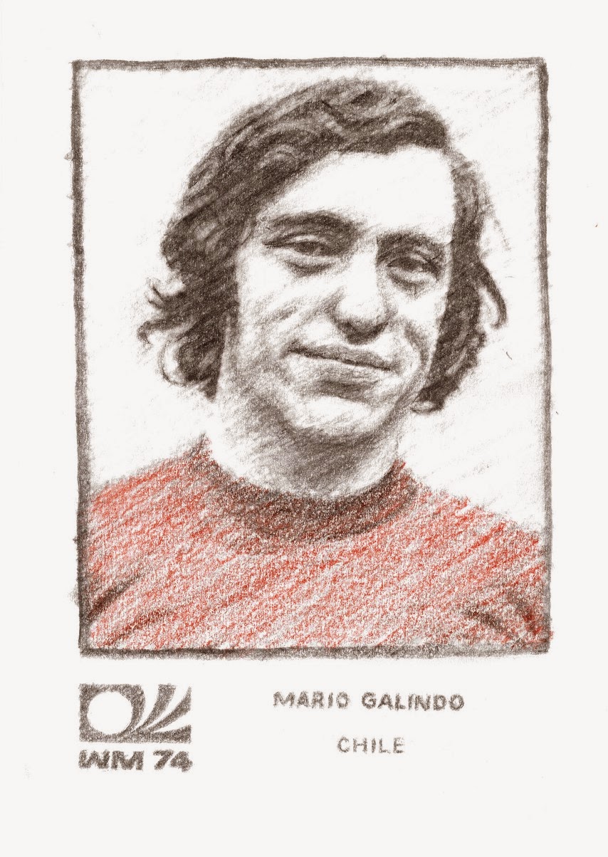 The Opposite of Tomato: World Cup '74 Portrait #61 (Mario Galindo: Chile)