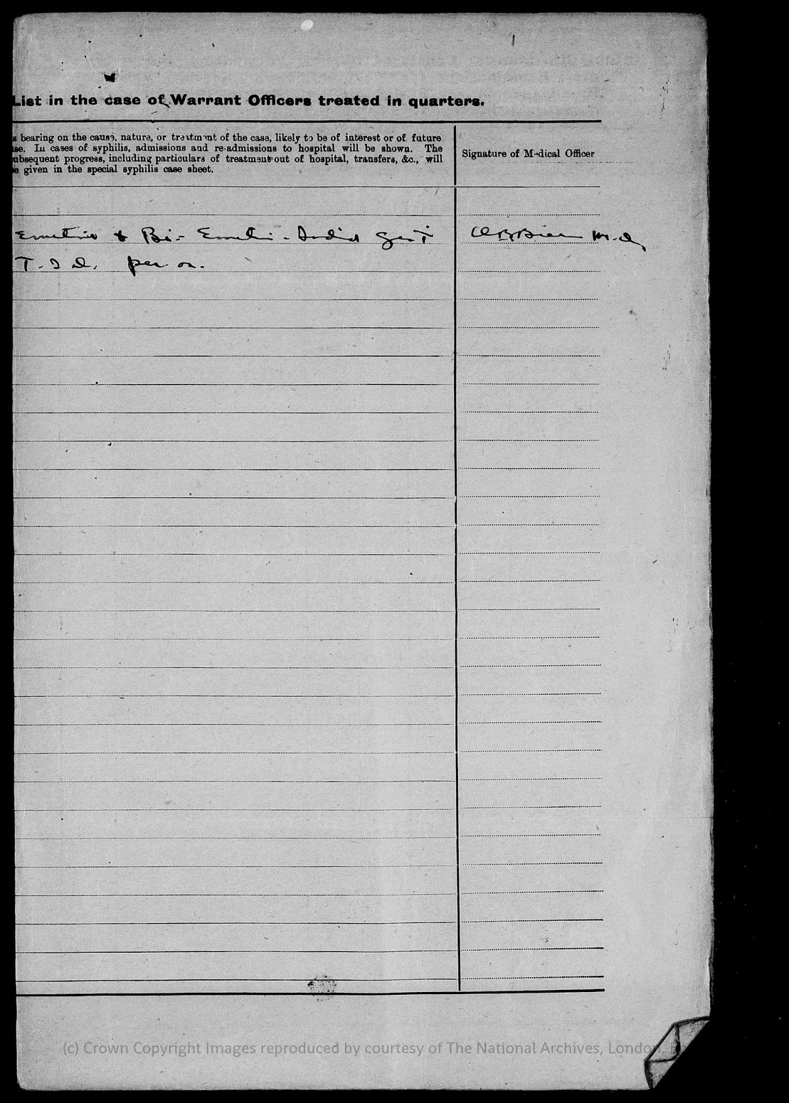 Army Forms & Attestations: Army Form B.178 - Medical History