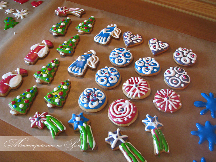 Меденки с цветна глазура за Коледа | Майсторийките на Рали