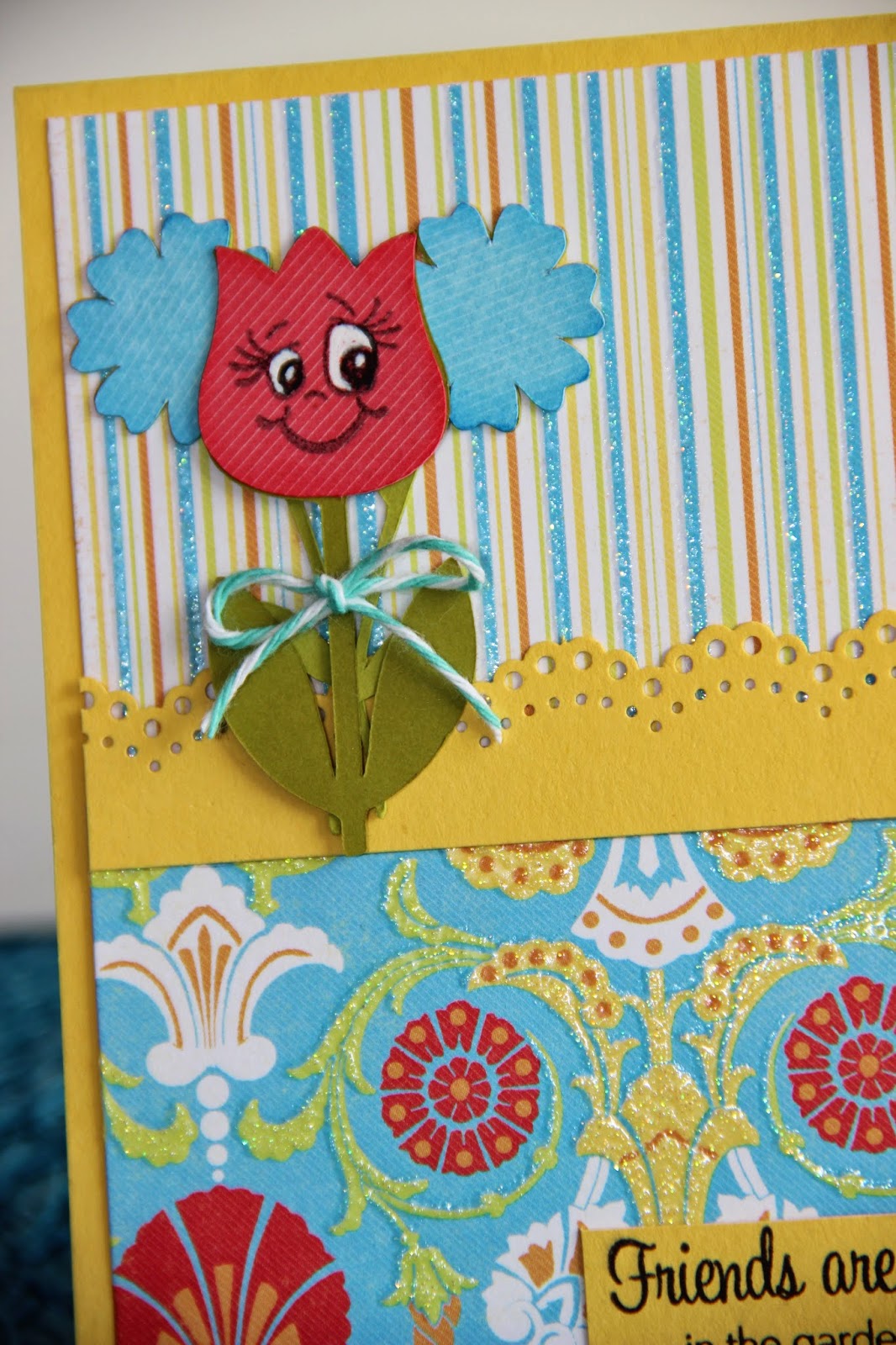 Purple Paradise Creations: Spring Flowers Card