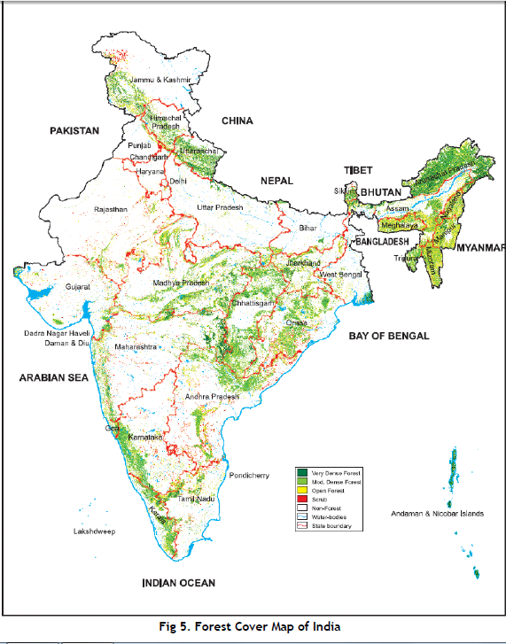 India, its peoples and its neighbors: Know Your India: Forest Cover