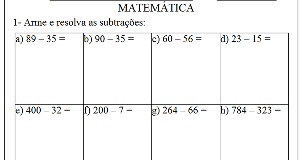 Educar X: Exercícios de matemática