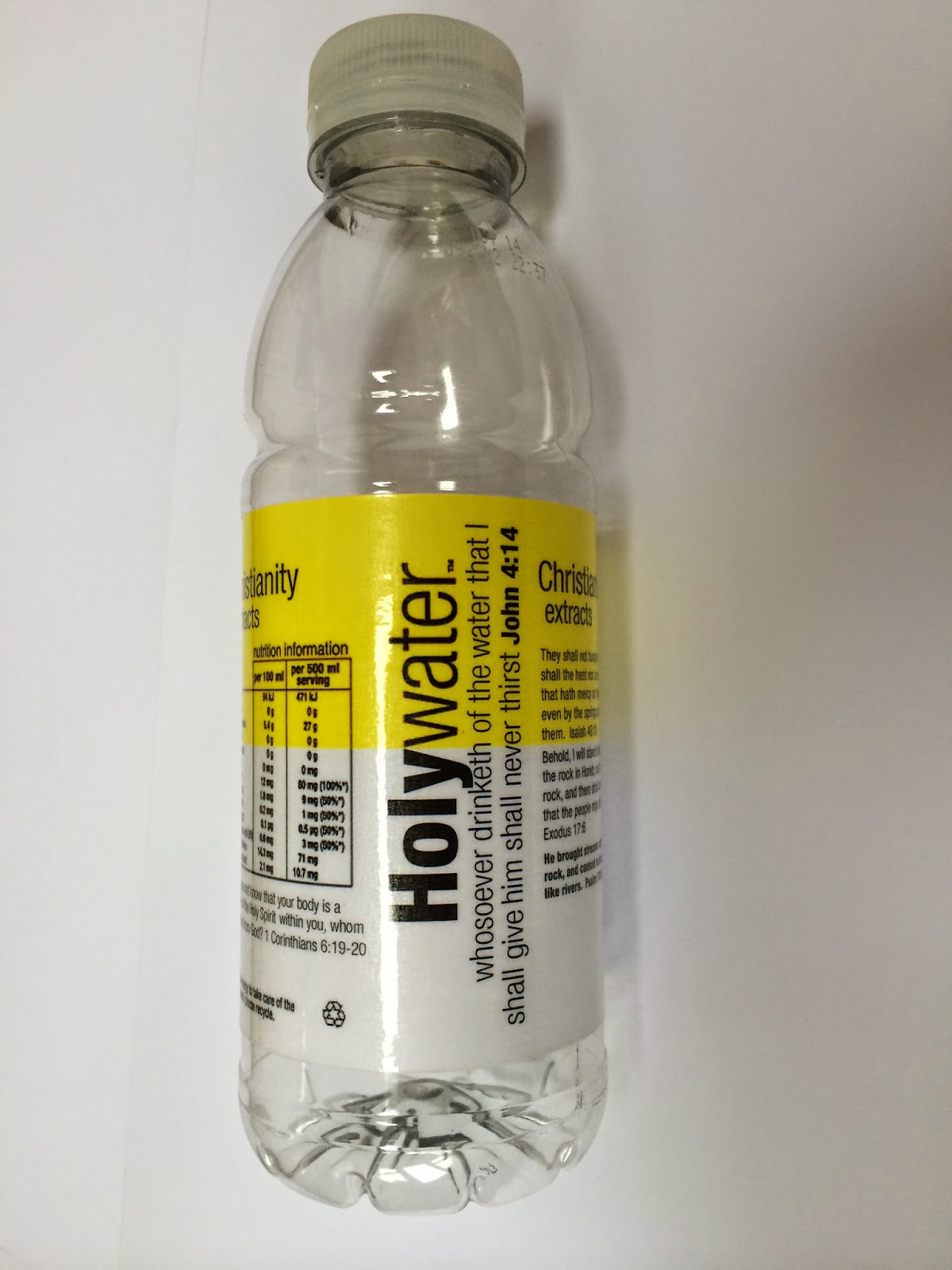 Final Major Project: Holy Water Bottle Label design