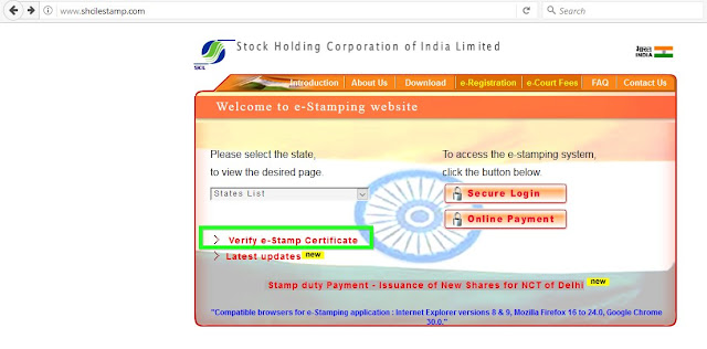 Cibin Varghese: How to verify the authenticity of e-Stamp Paper?
