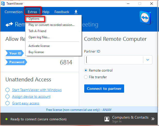 Cara Meremote dengan TeamViewer