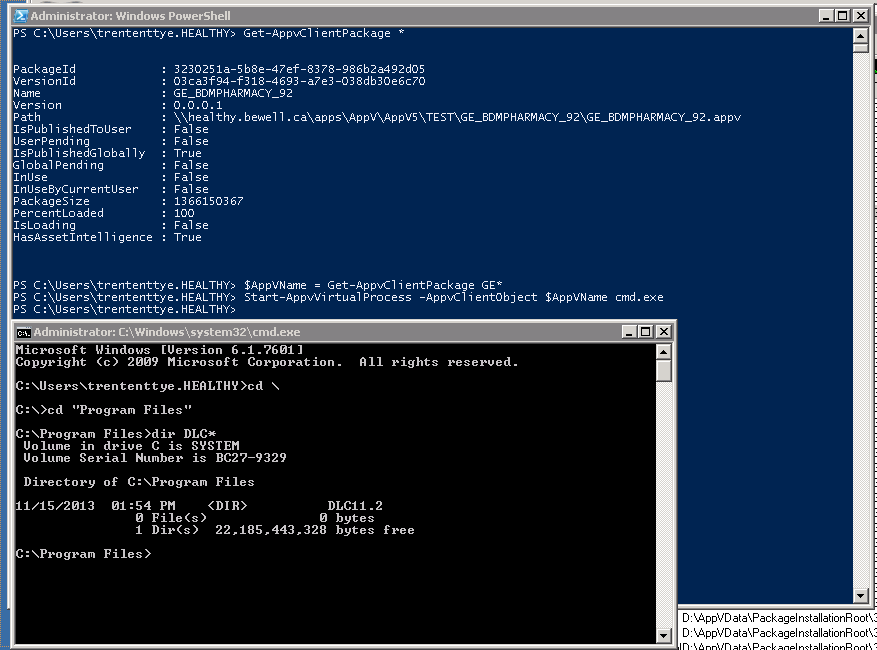 Trentent One And Only Error Launching Batch File From Within AppV Trentent One And Only Error Launching Batch File From Within AppV