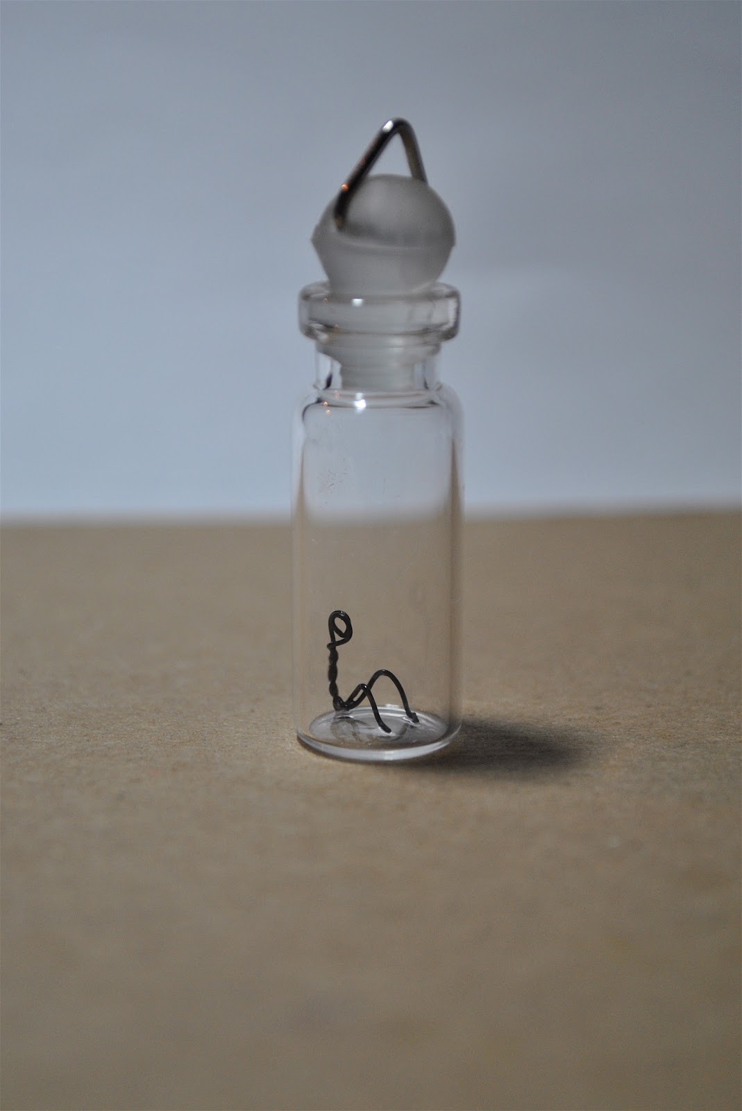 Thumbelyna's Etsy Shop: Wire man/ Stick figure in a Bottle ( Lonely ...