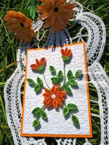 Felicitari handmade (realizate manual): Felicitare quilling