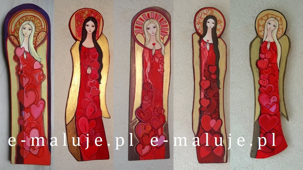 e-maluje Anioły, obrazy na desce i płótnie, piszę Ikony: Anioły dla ...