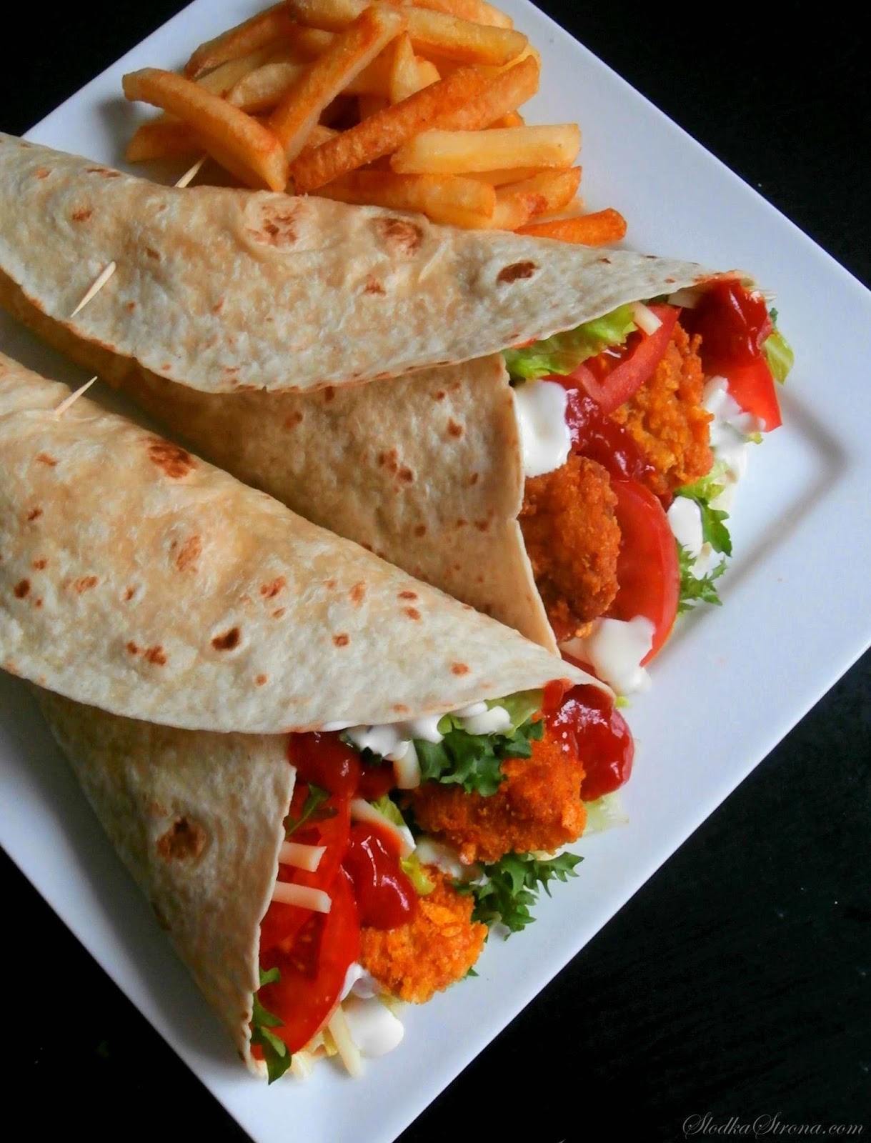 Słodka Strona: Domowy McWrap - Klasyczny Chrupiący Kurczak - jak z ...