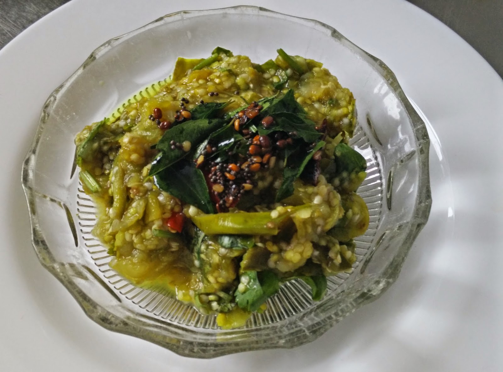 Welcome to Prameela's Kitchen: Boiled Indian Green Eggplant Dip/Gulla ...