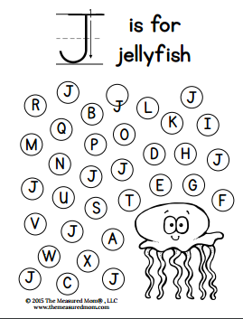 Letter J: Letter J Jellyfish Hunt, Jelly Fish Craft, Pet Jelly Fish ...