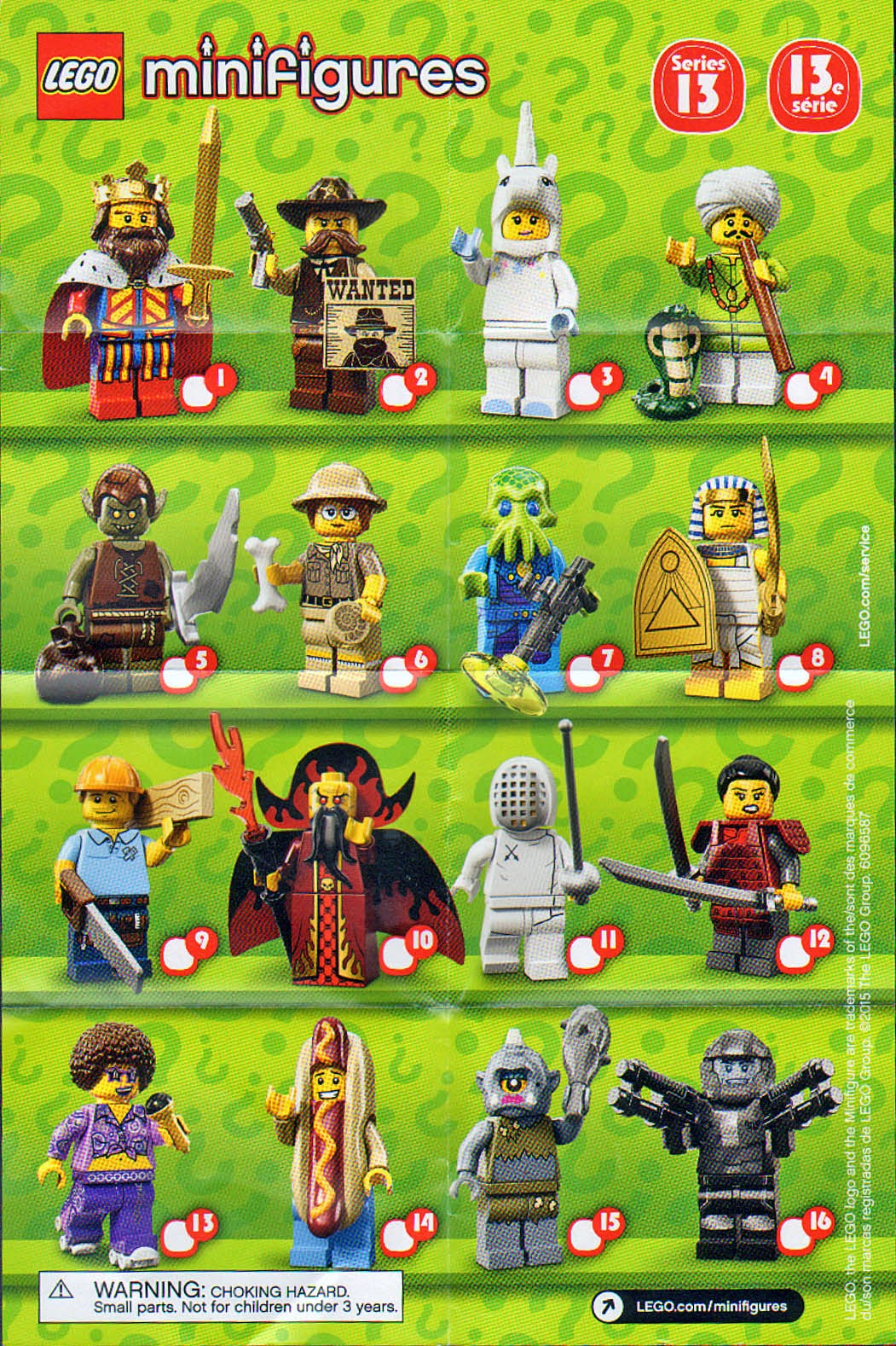 The Minifigure Collector: Lego Minifigure Series 1 -19, Ninjago Movie ...