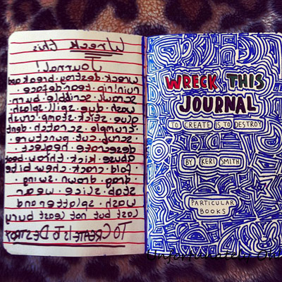 Wreck This Journal Name Page